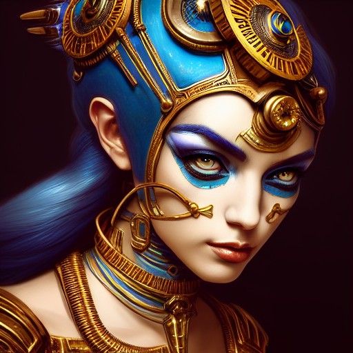 Mecha Cleopatra - AI Generated Artwork - NightCafe Creator