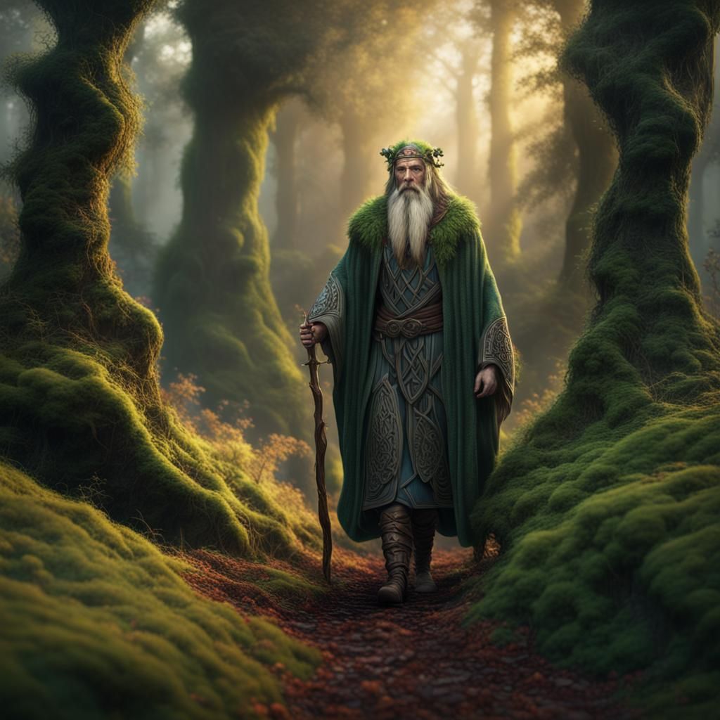 Male Celtic Druid - AI Generated Artwork - NightCafe Creator