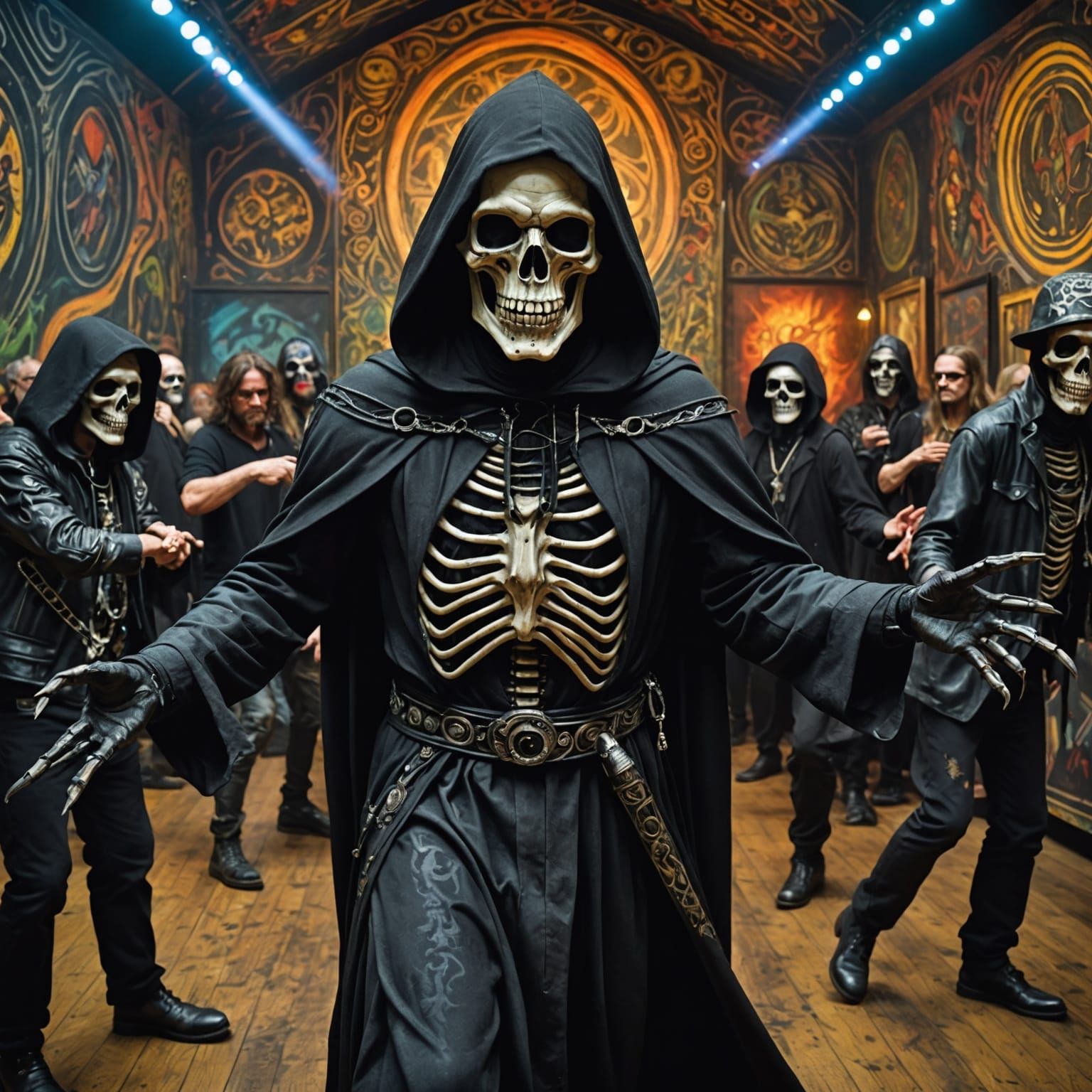 Come dance - Grim Reaper Dances in Cosmic Splendor