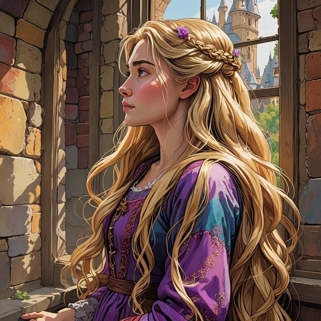 Rapunzel - AI Generated Artwork - NightCafe Creator