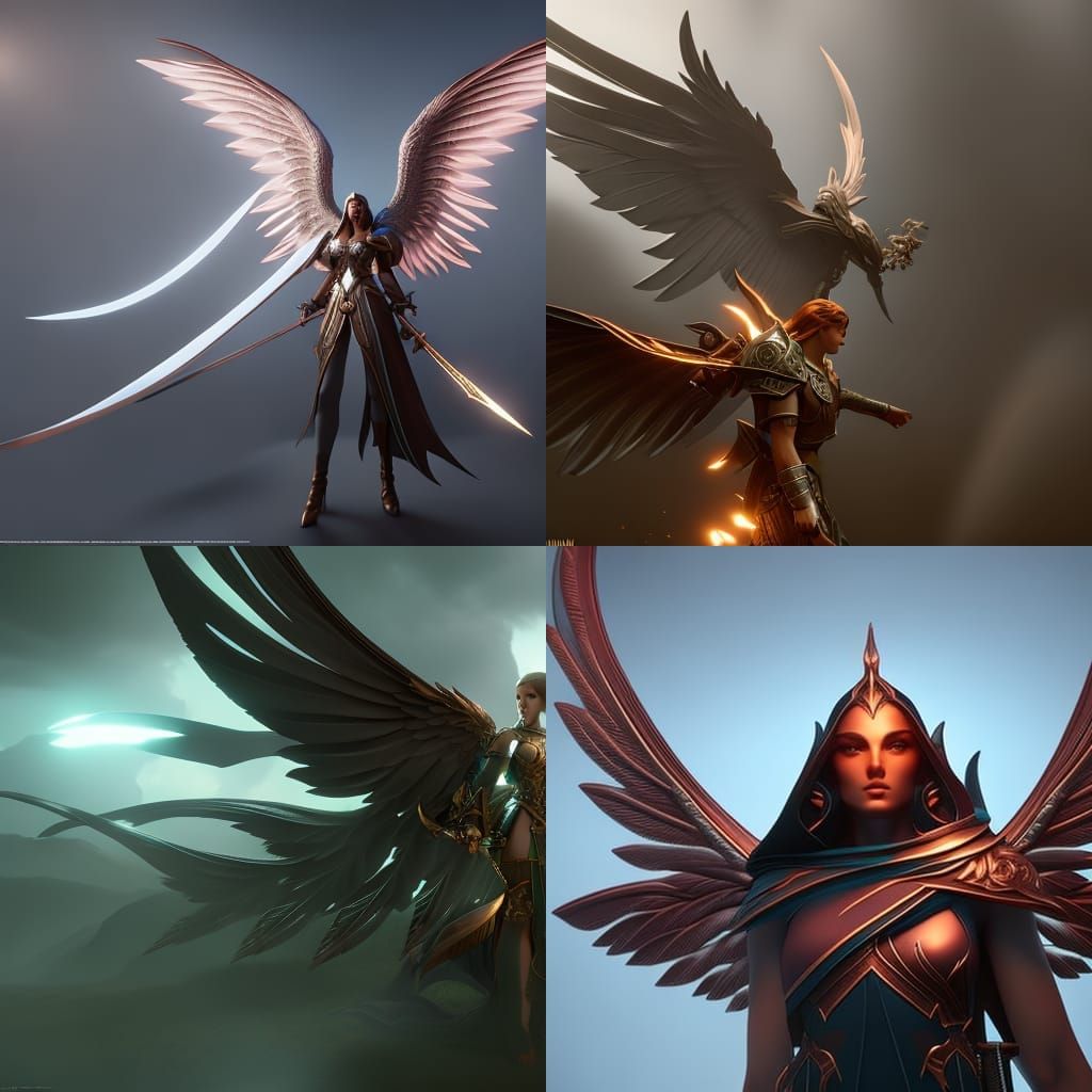 Fantasy Angel - AI Generated Artwork - NightCafe Creator