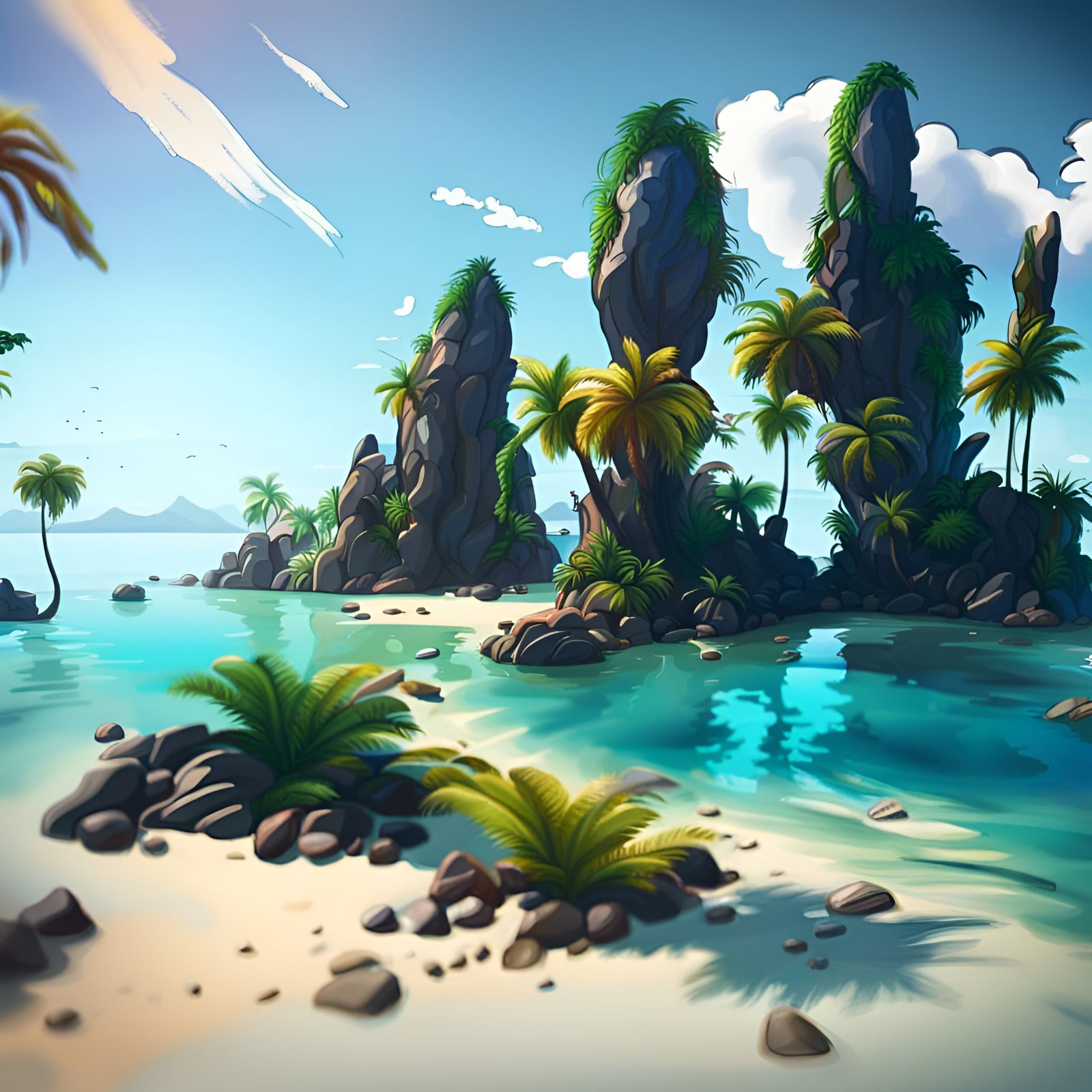 Destiny Islands 2.0 - AI Generated Artwork - NightCafe Creator