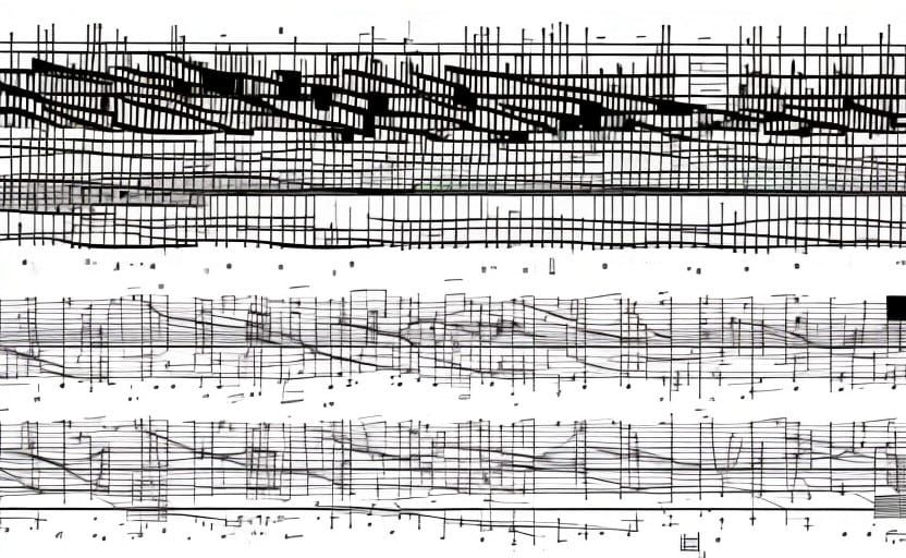 graphic score - Complex Polyphonic Network Graphic Score