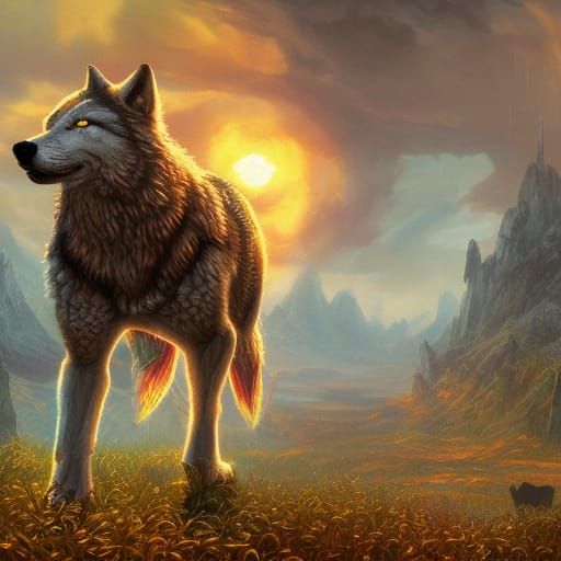 Corn, wolf - AI Generated Artwork - NightCafe Creator