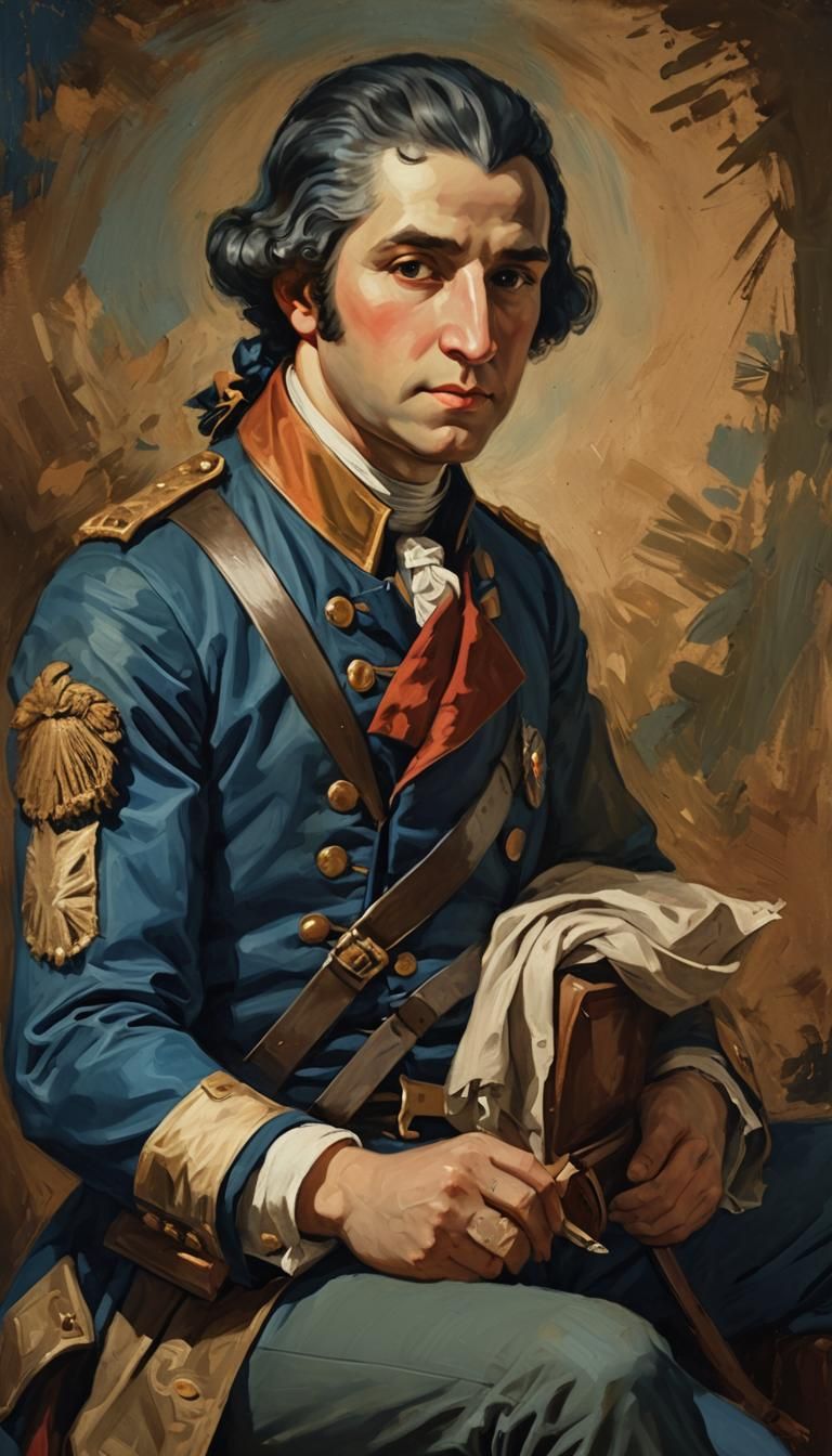 Young George Washington - AI Generated Artwork - NightCafe Creator