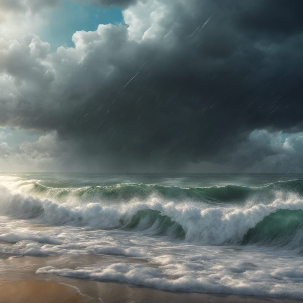 Hurricane advancing on the Florida Coast realistic, high resolution, 8k ...