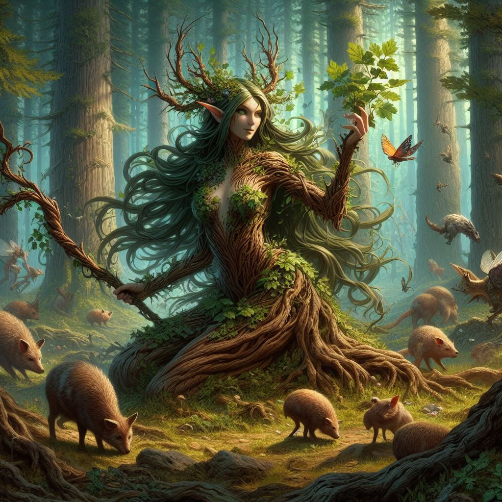 Dryad in her element - AI Generated Artwork - NightCafe Creator