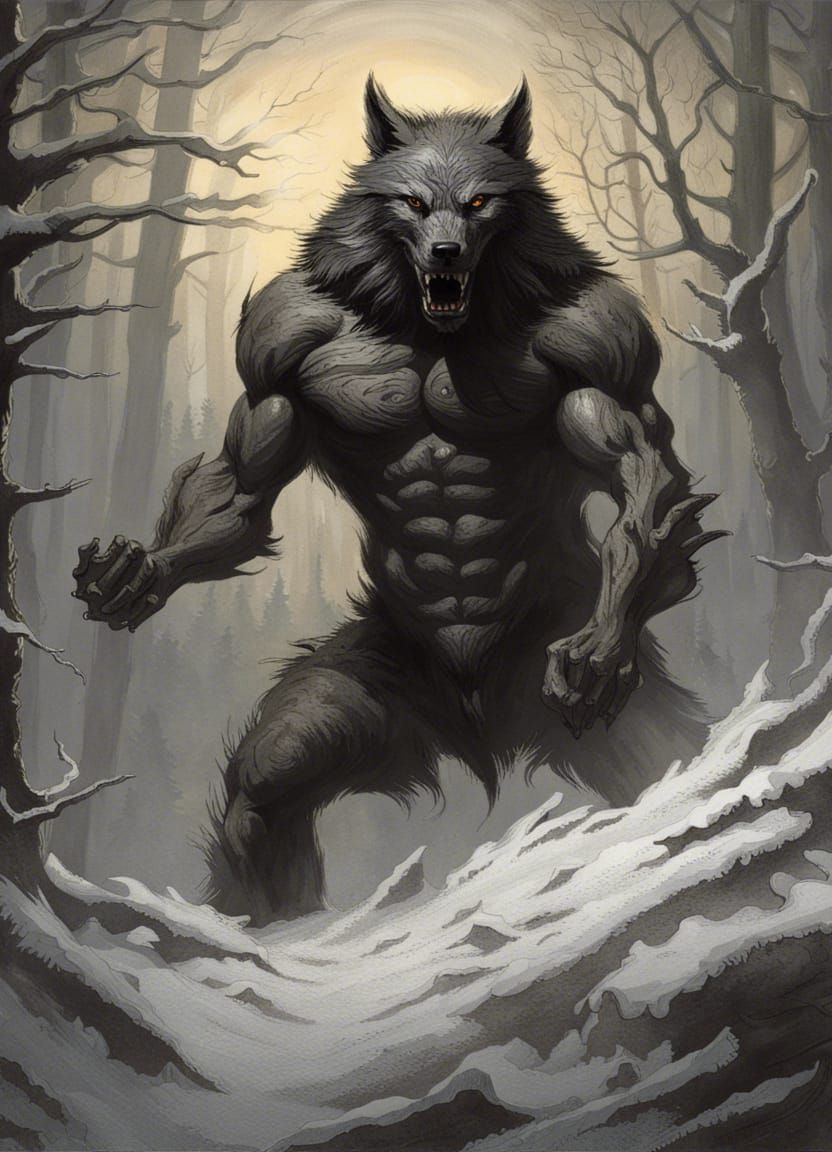 Werewolf - AI Generated Artwork - NightCafe Creator