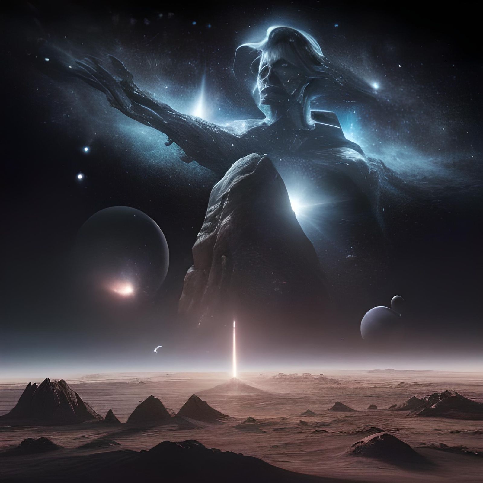 Weird space entity - AI Generated Artwork - NightCafe Creator