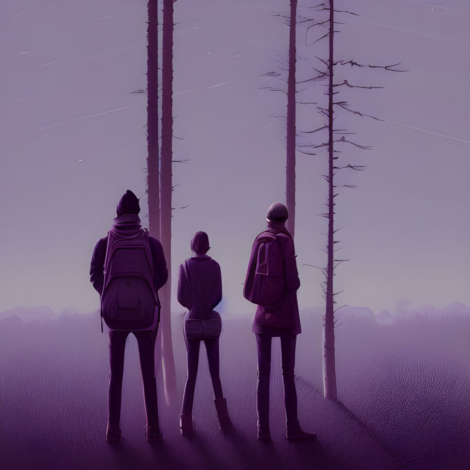 Faceless Strangers - AI Generated Artwork - NightCafe Creator