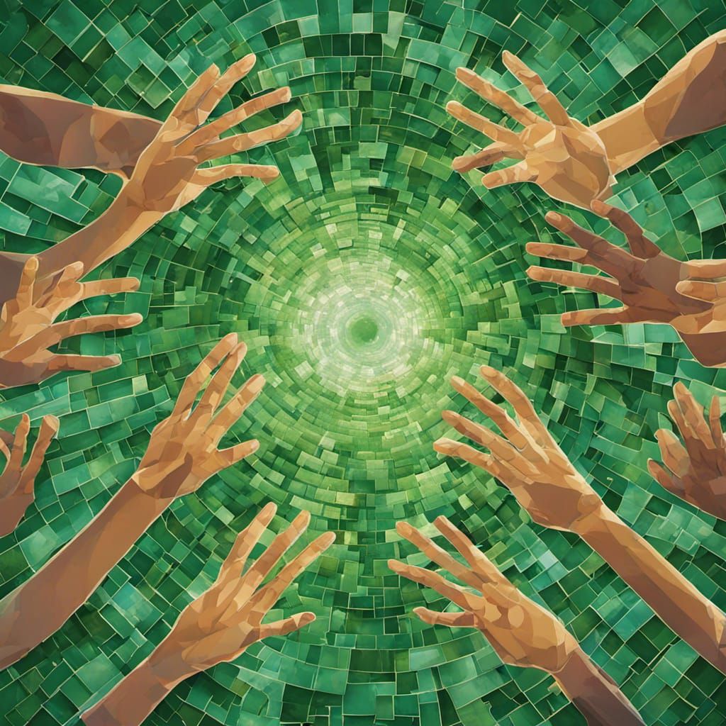 Unity in Green | A Futuristic Tapestry of Harmony and Sustainability ...