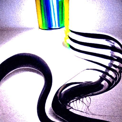 A vomiting slinky - AI Generated Artwork - NightCafe Creator