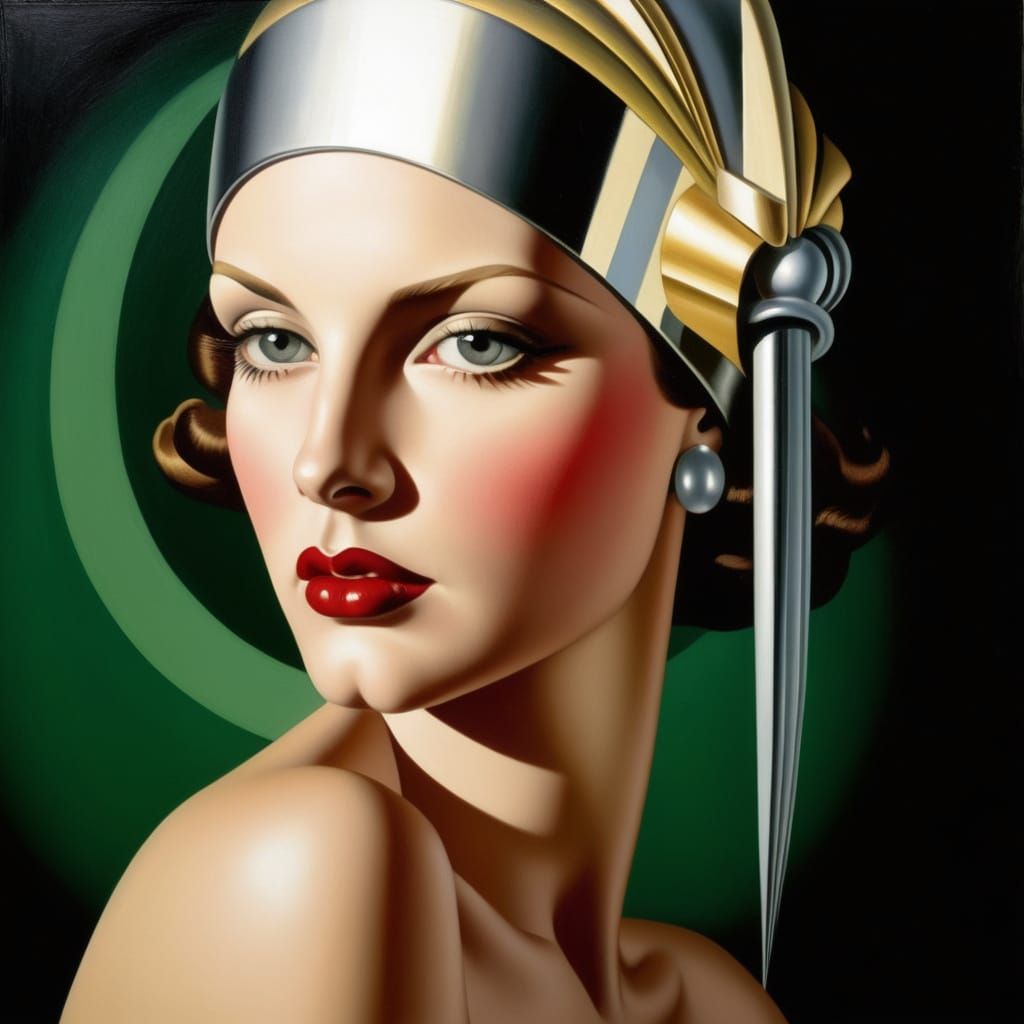 Tamara de Lempicka style art deco. - Tamara de Lempicka Insp...