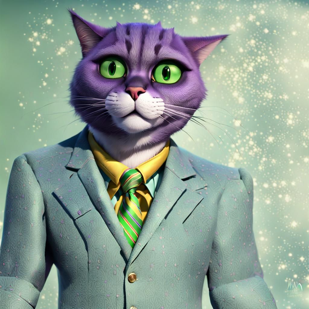 Lavish Cat - Green Wedding - AI Generated Artwork - NightCafe Creator