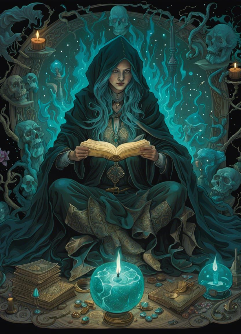 Attempting Dark Magic - AI Generated Artwork - NightCafe Creator