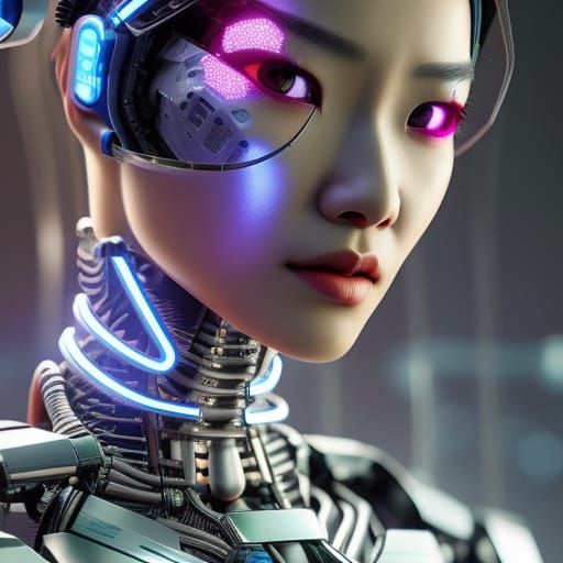 Humanoid Cyborg 03 - AI Generated Artwork - NightCafe Creator