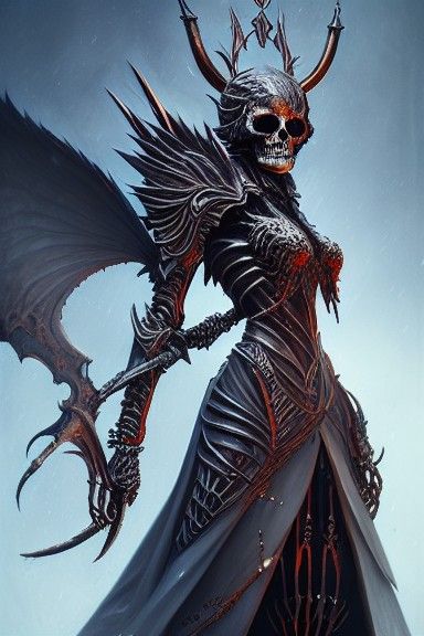 Skeleton queen - AI Generated Artwork - NightCafe Creator