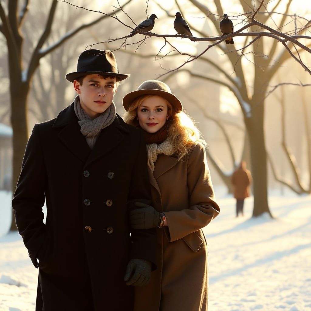 Two Turtle Doves & An Extra Bird. Central Park, NYC