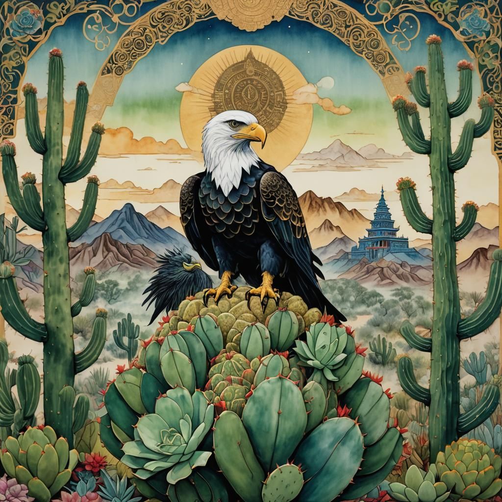Aztec Eagle - AI Generated Artwork - NightCafe Creator