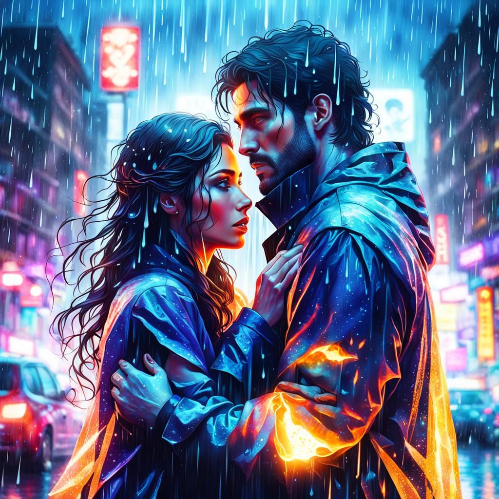 rain & gold - AI Generated Artwork - NightCafe Creator