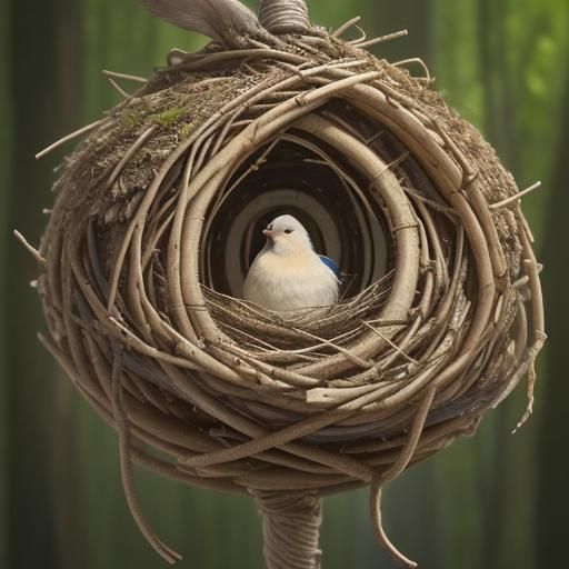 Step into a magical realm where bird NESTS are not just functional, but ...