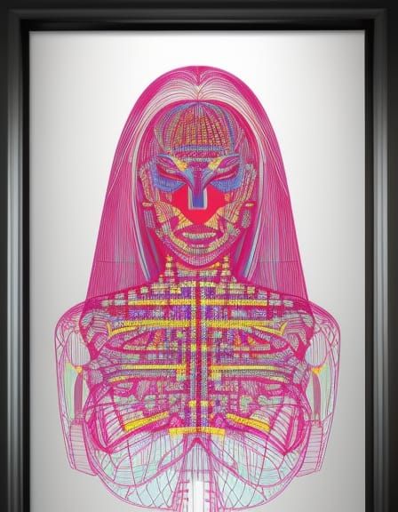 blueprint of super-advanced superintelligent gen-enhanced cyborg woman ...