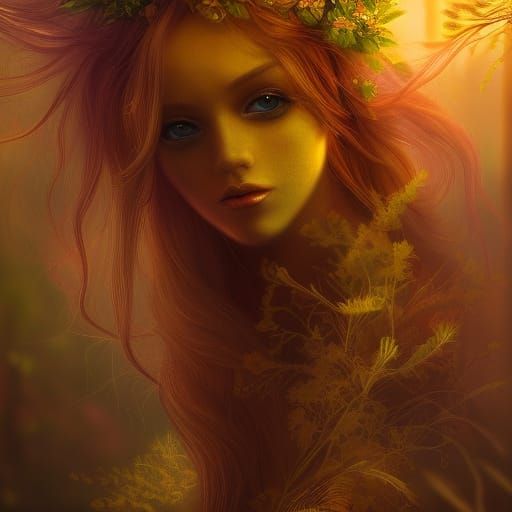 Golden Fae - AI Generated Artwork - NightCafe Creator