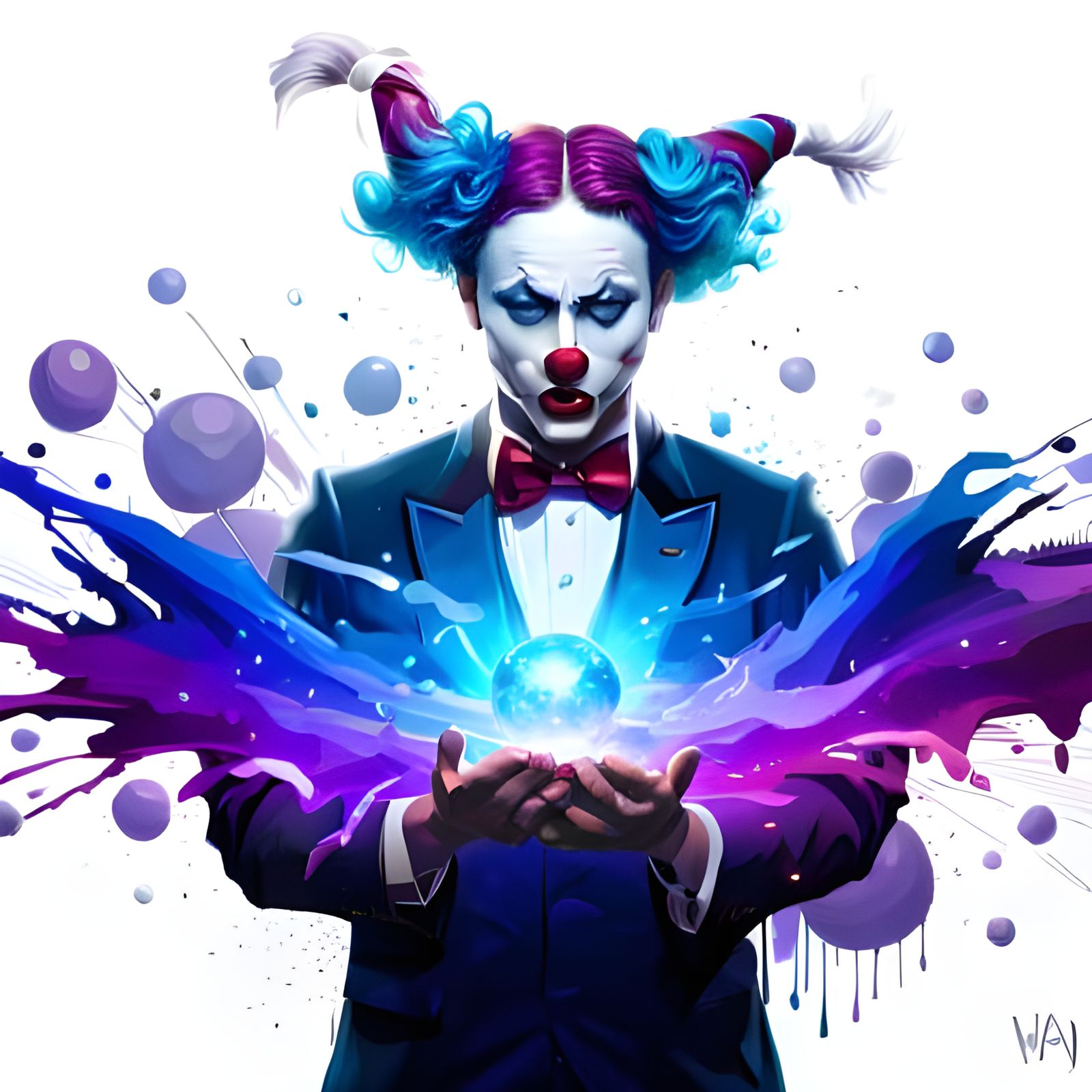 Magic Clown - AI Generated Artwork - NightCafe Creator
