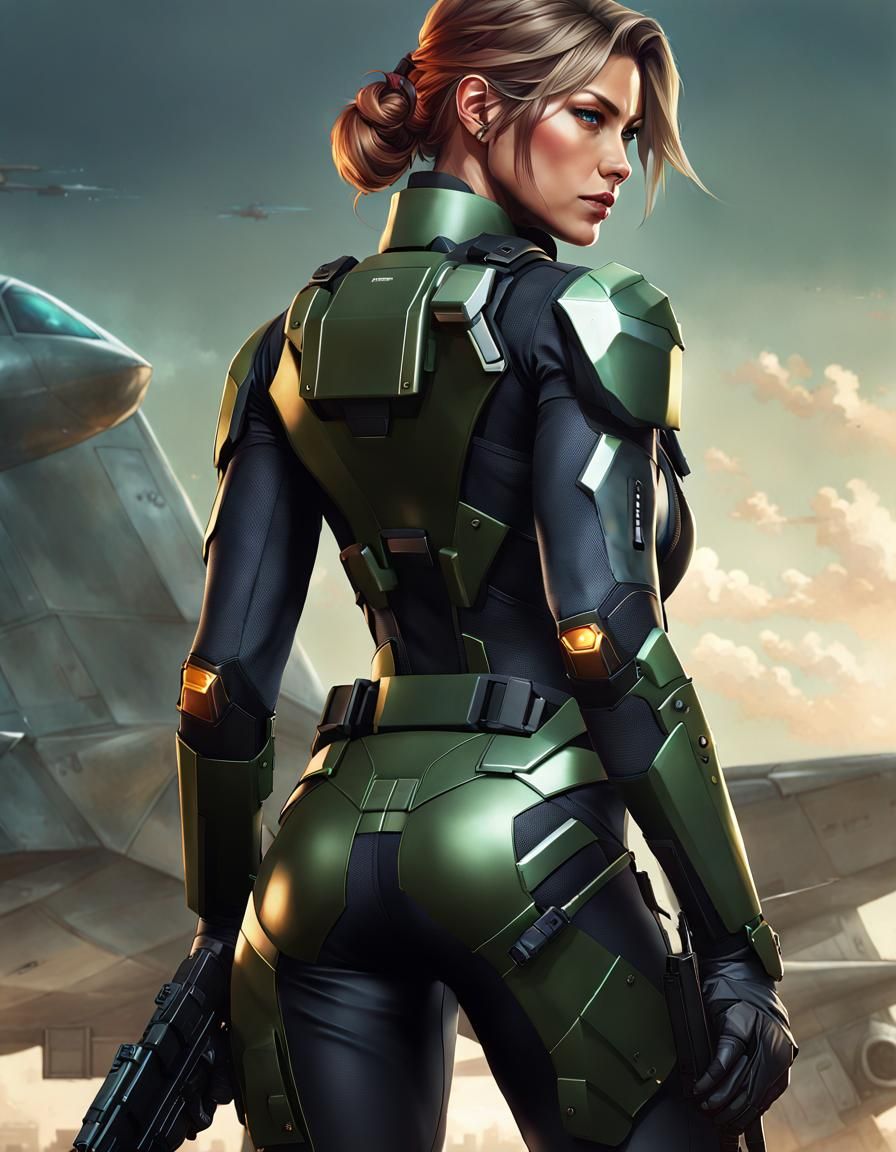 metal gear solid, female spy, tactical suit, full body portrait, 8k resolution concept art ...