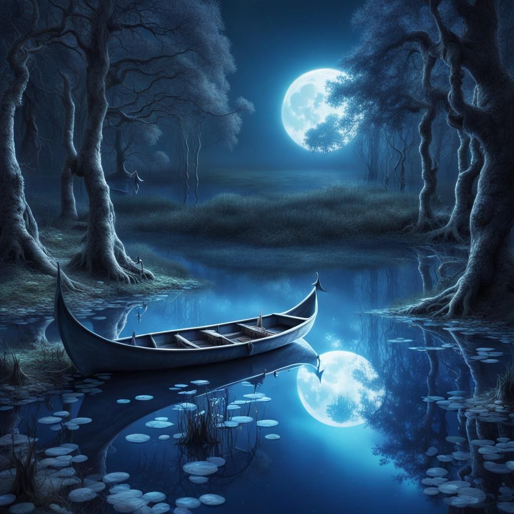 Magical lake - AI Generated Artwork - NightCafe Creator