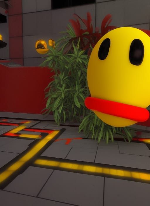 3D Pac-Man - AI Generated Artwork - NightCafe Creator