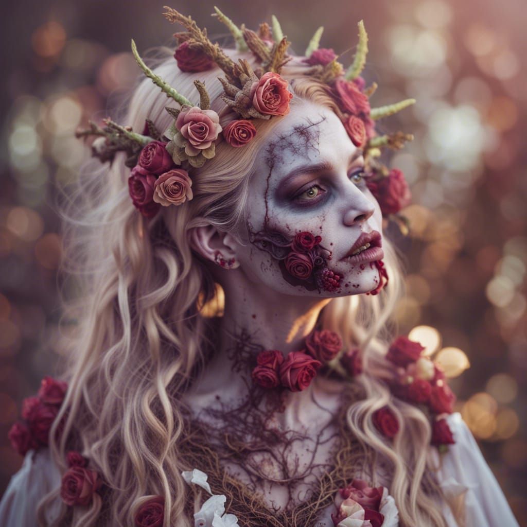 Zombie Princess - AI Generated Artwork - NightCafe Creator