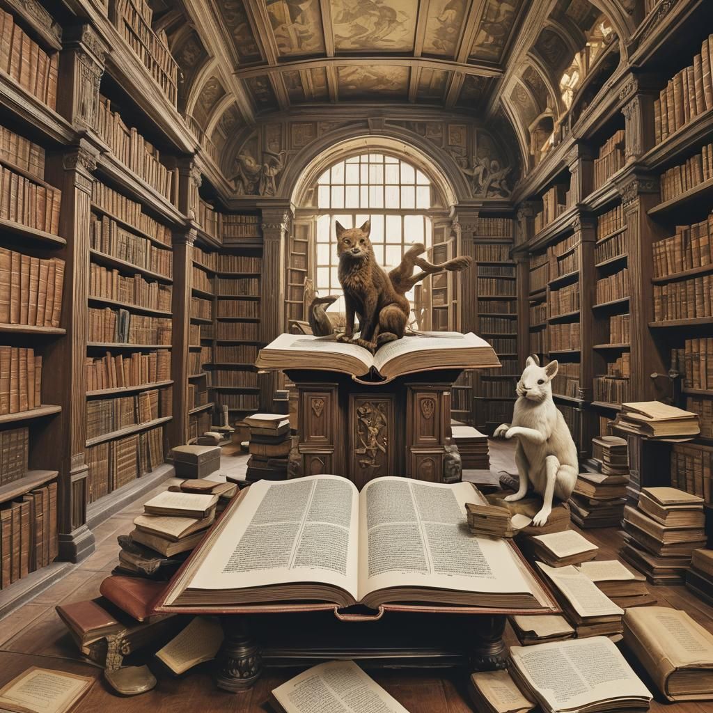 The mystery Library - AI Generated Artwork - NightCafe Creator