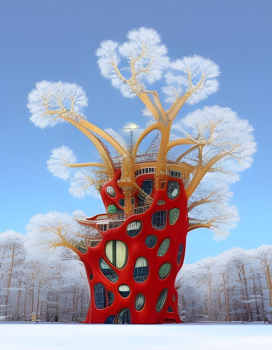 First Snow of the Year - AI Generated Artwork - NightCafe Creator