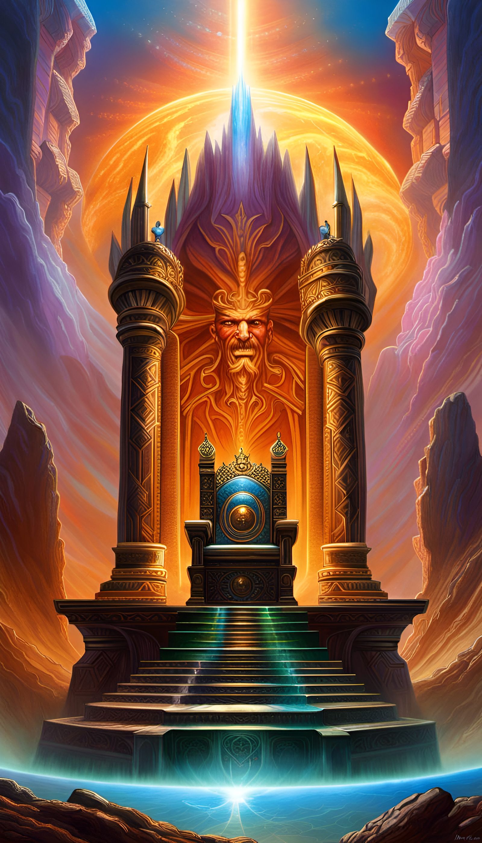 Throne of the Gods - AI Generated Artwork - NightCafe Creator