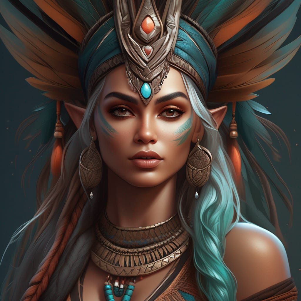 Tribal Elf - AI Generated Artwork - NightCafe Creator