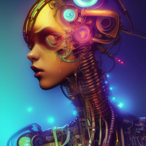 Bionic Glow - AI Generated Artwork - NightCafe Creator