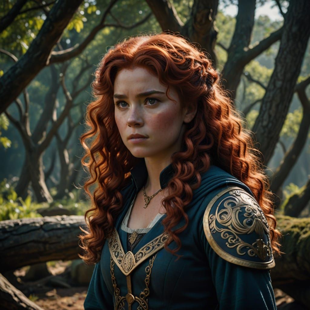 Mérida (BRAVE) Disney princess live action accurate Cinematic film ...