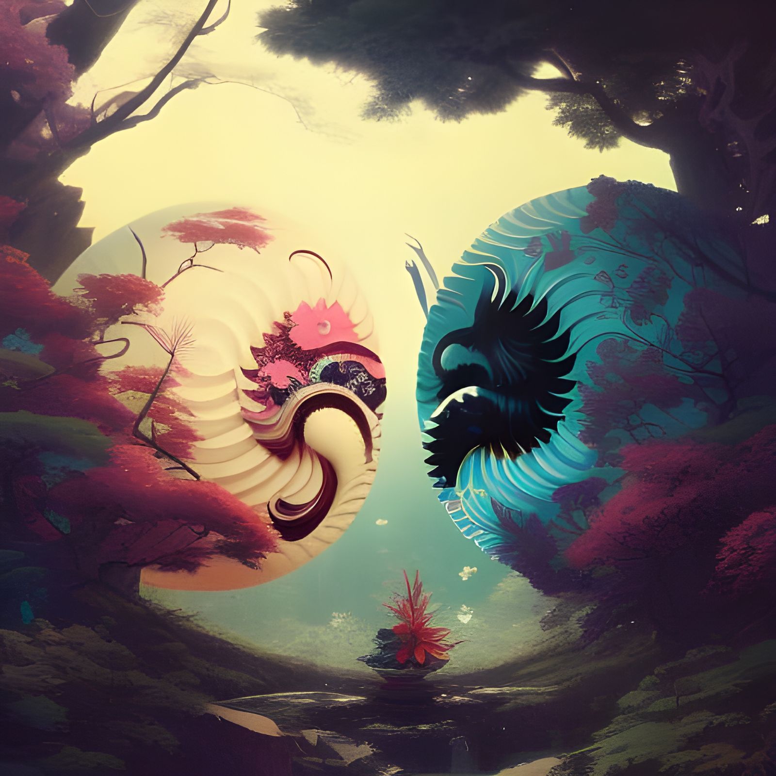 Yin and Yang world 3 - AI Generated Artwork - NightCafe Creator