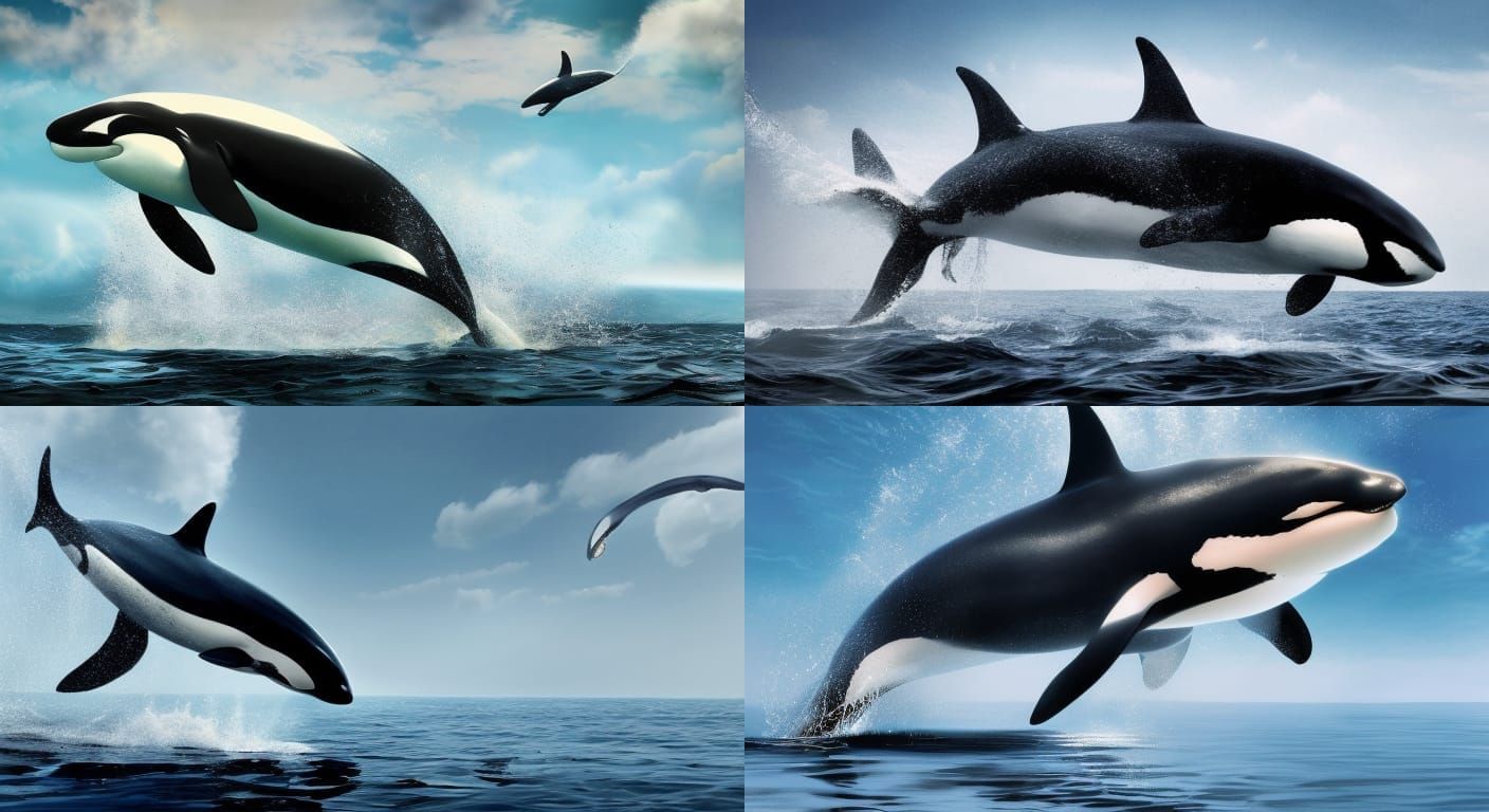 Flying Orca - AI Generated Artwork - NightCafe Creator