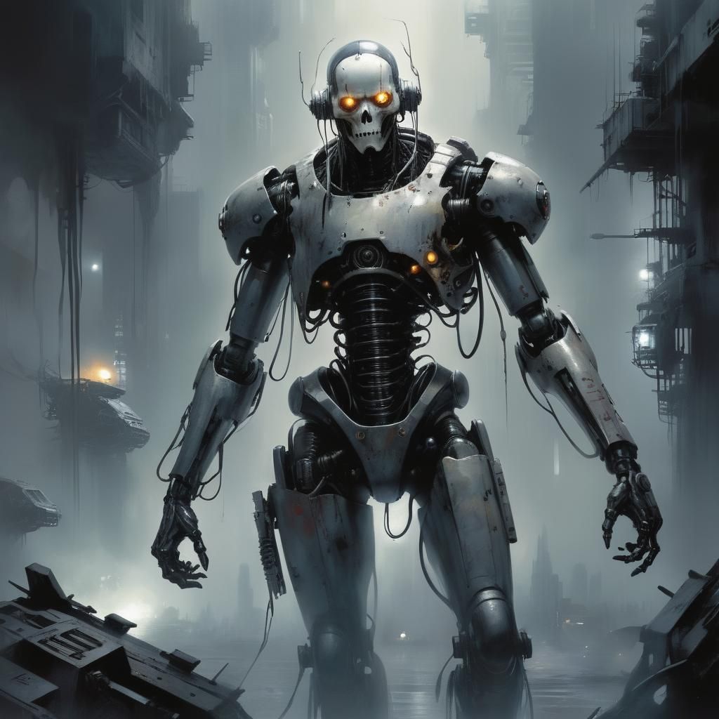 Mechanical Horror - AI Generated Artwork - NightCafe Creator