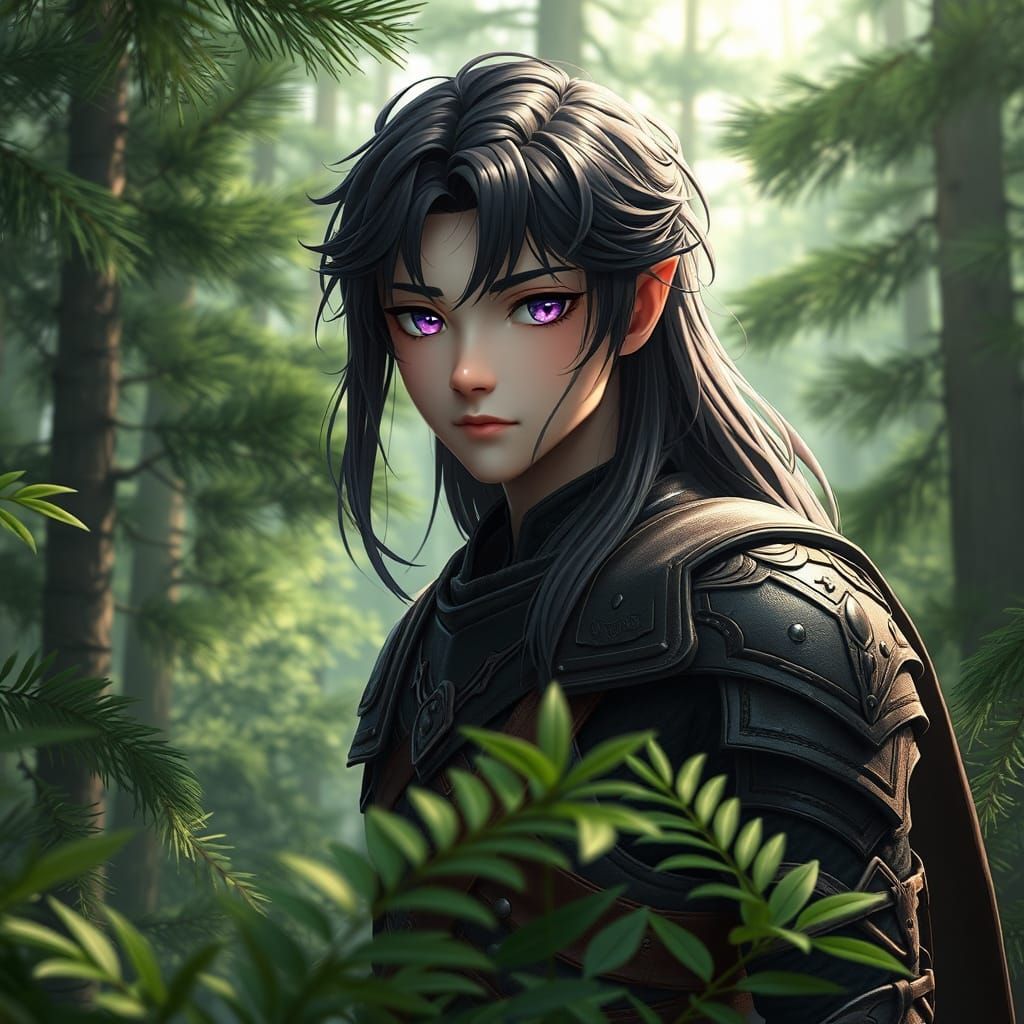 The cool elven hunter of the Forest