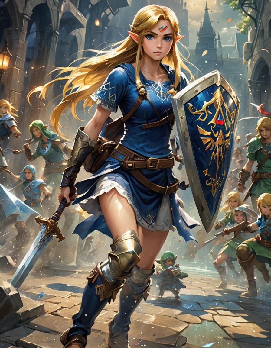 Link as a girl - AI Generated Artwork - NightCafe Creator
