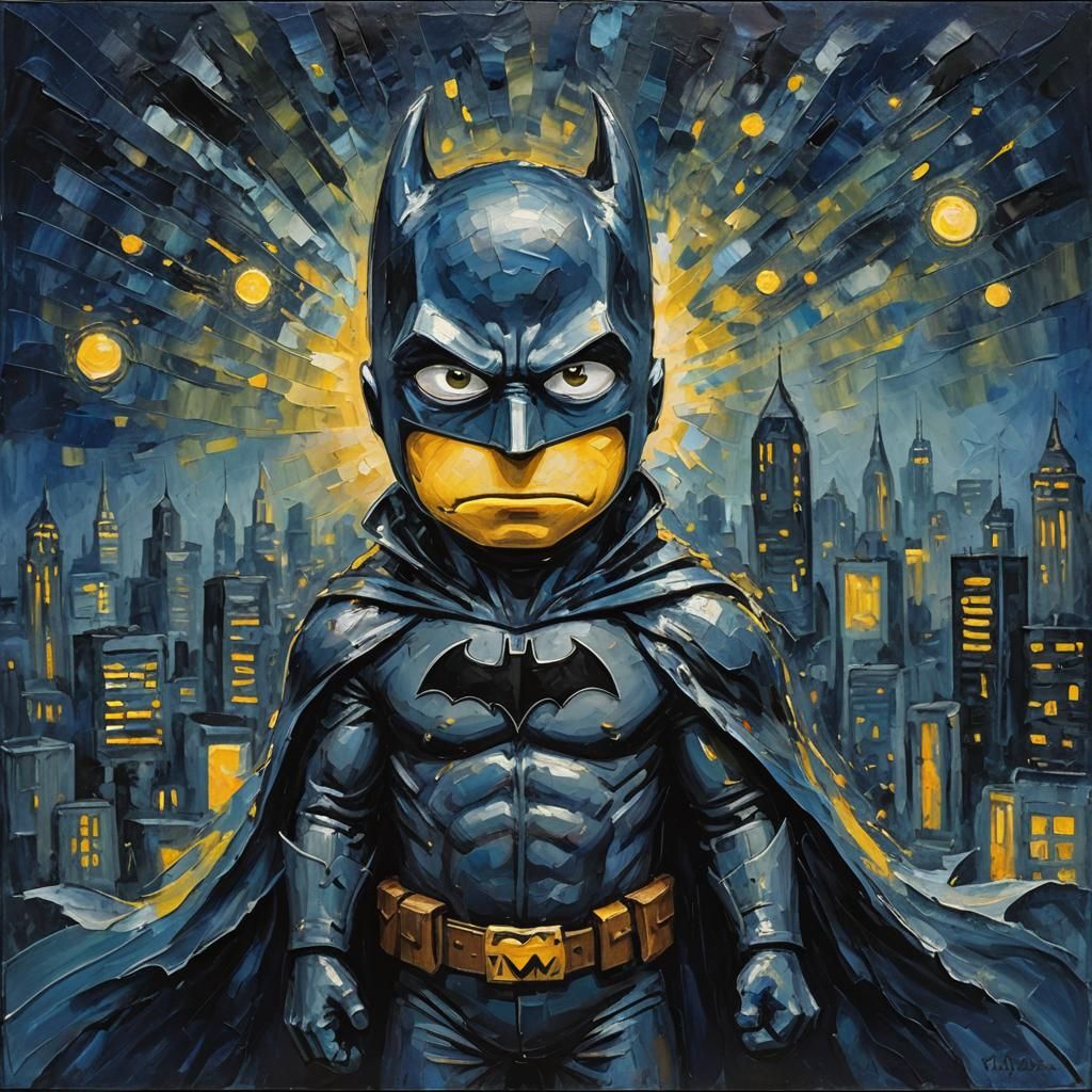 BartMan (Bart Simpson as Batman) - AI Generated Artwork - NightCafe Creator