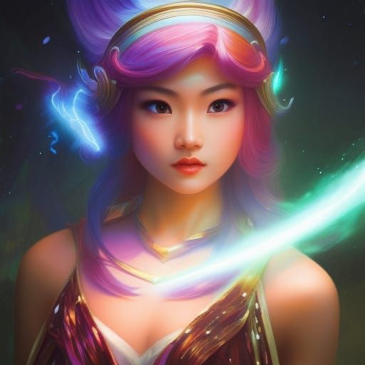 Female Mage Portrait - AI Generated Artwork - NightCafe Creator