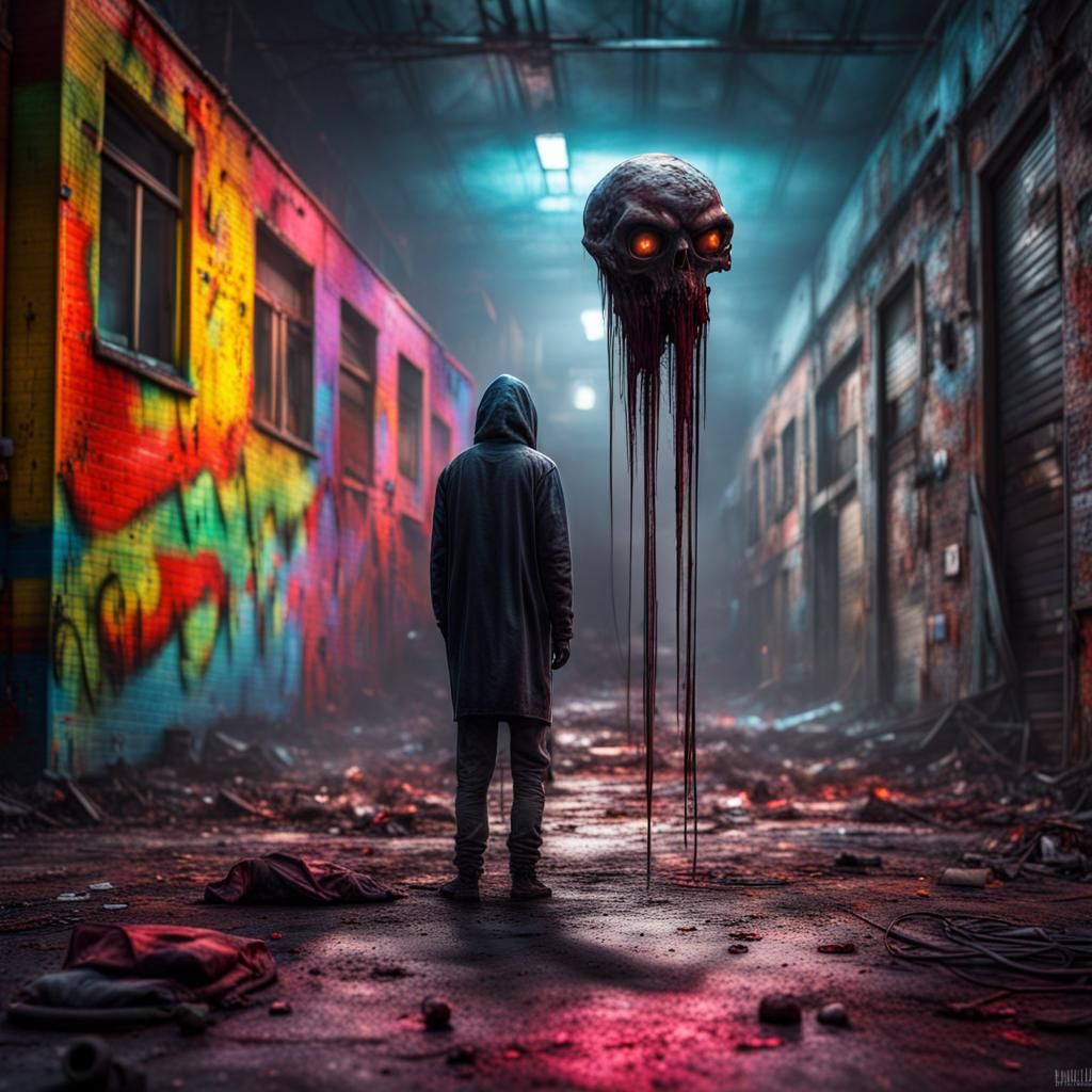 Horror Town - AI Generated Artwork - NightCafe Creator