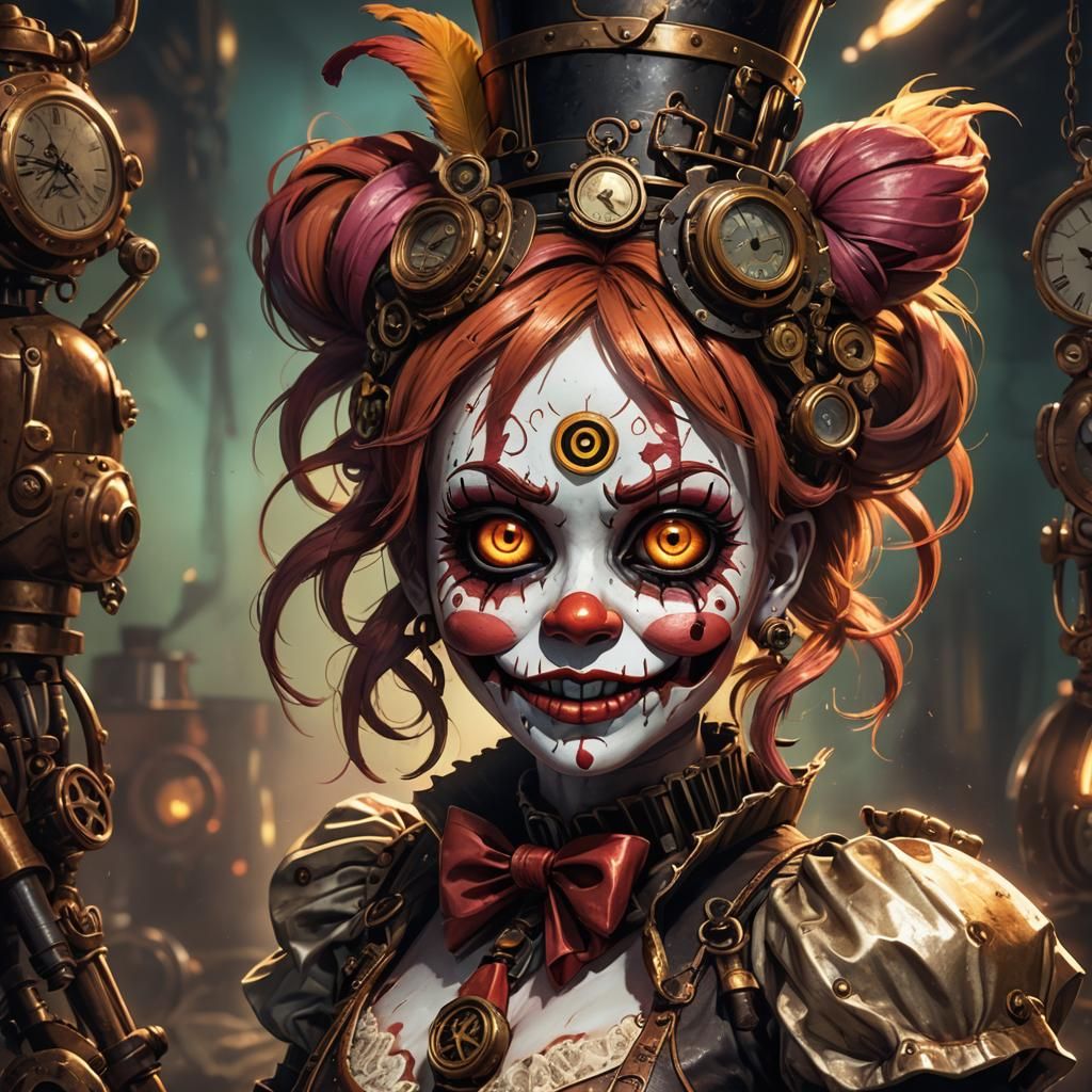 Steampunk Circus Baby - AI Generated Artwork - NightCafe Creator