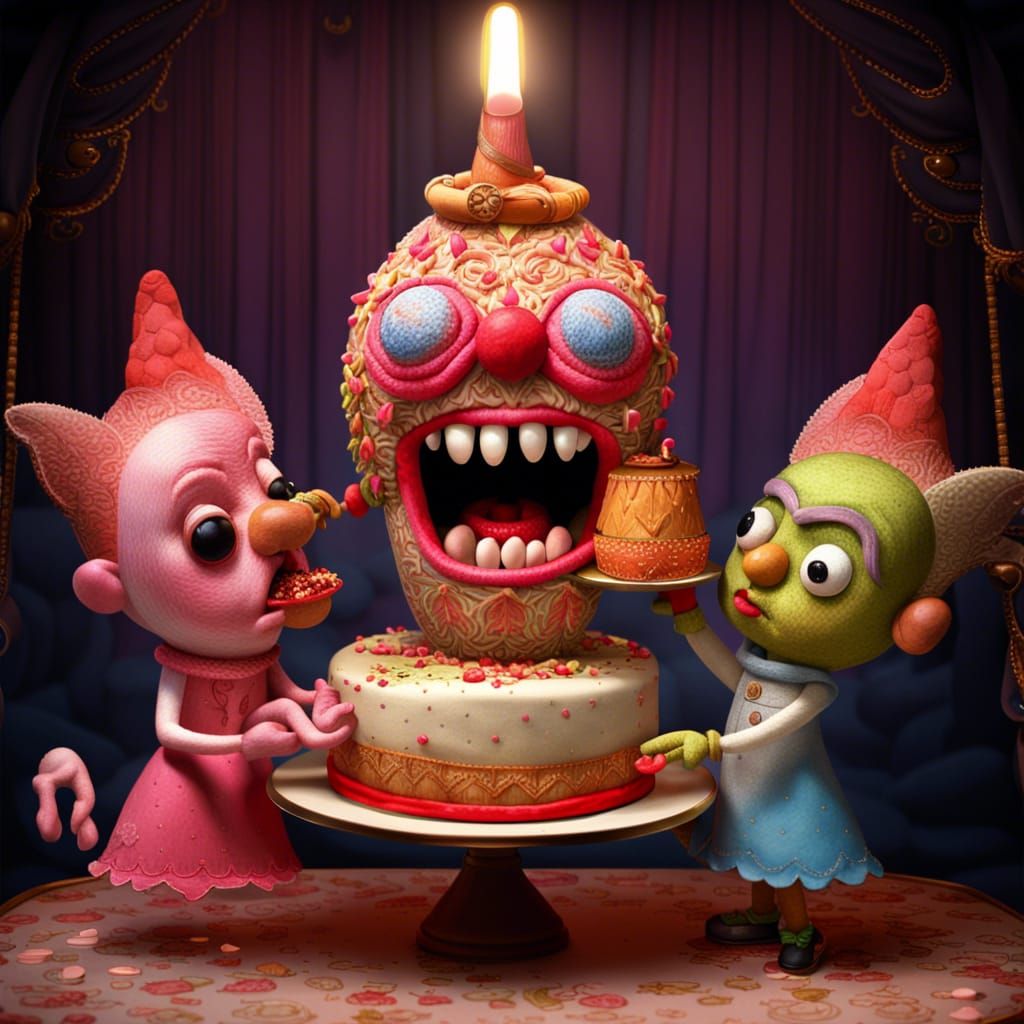 puppet cakes for the cake palace of Cosmicorphan - AI Generated Artwork ...