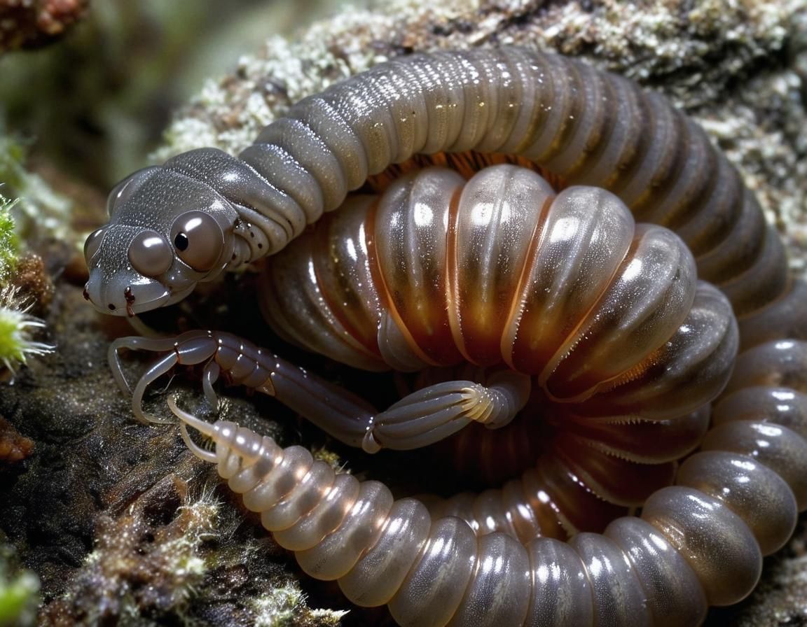 Curl - Cursed Alien Worm Hybrid Emerges from Ruins in Claust...