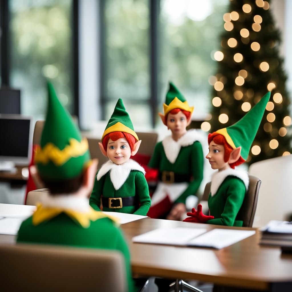 Elf board meeting - AI Generated Artwork - NightCafe Creator